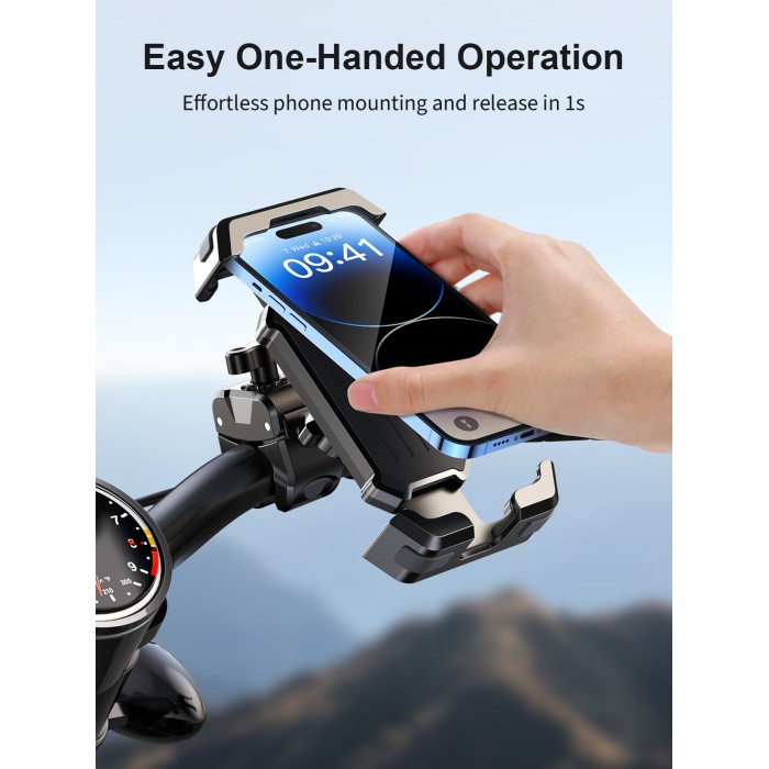 Cuvccn Bike Phone Mount, [3s Install & Ultimate Anti-Vibration ...